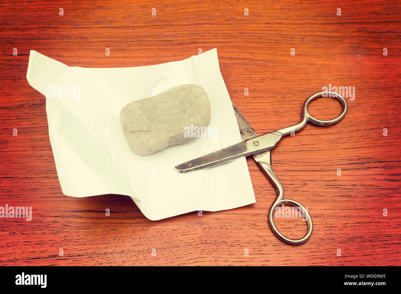 Paper scissors stone hi-res stock photography and images - Alamy