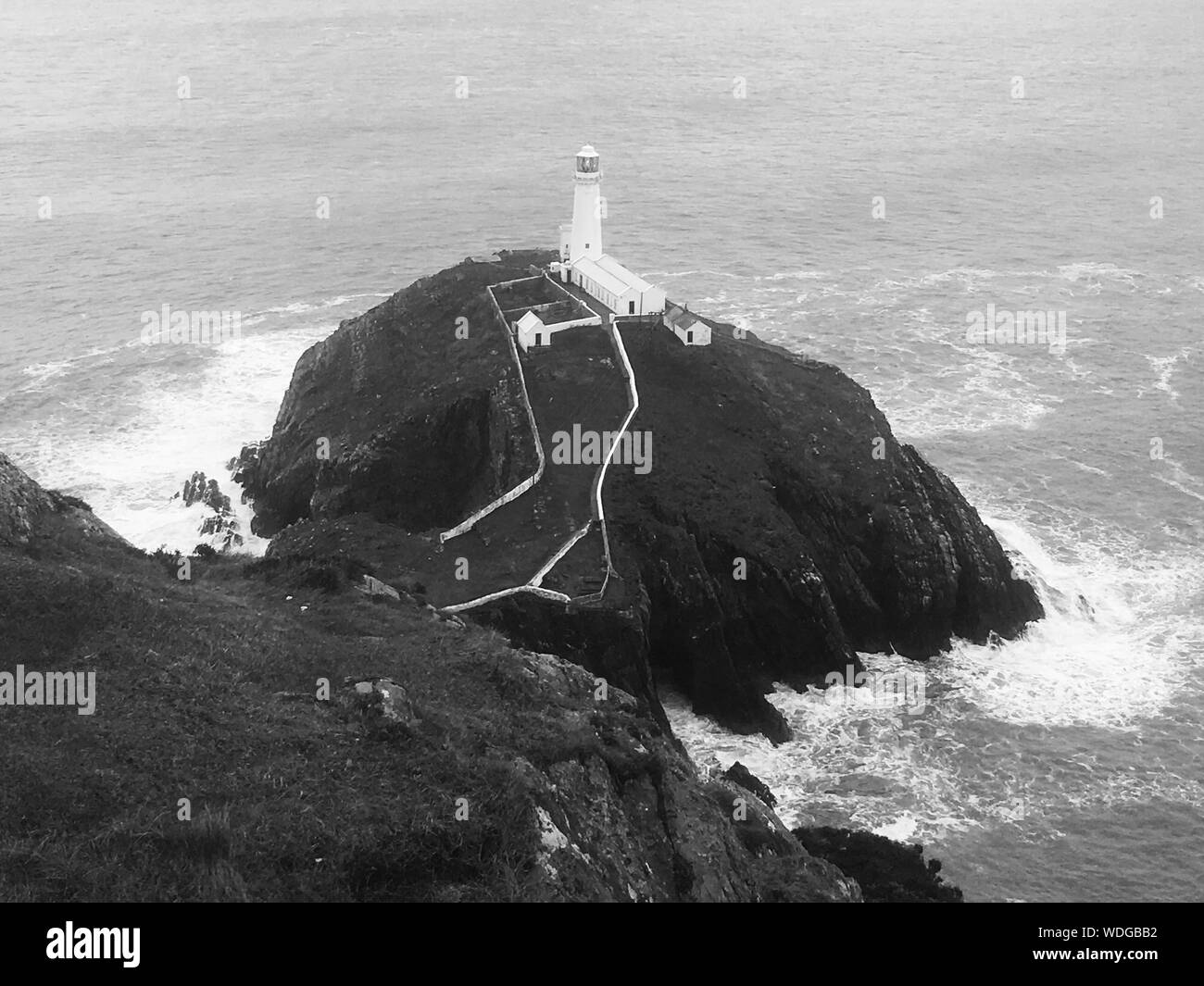 High rock lighthouse Black and White Stock Photos & Images - Alamy