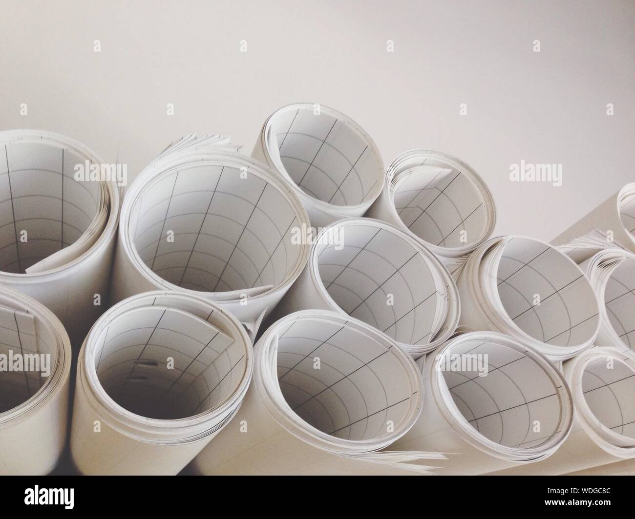 Rolled blank papers hi-res stock photography and images - Alamy