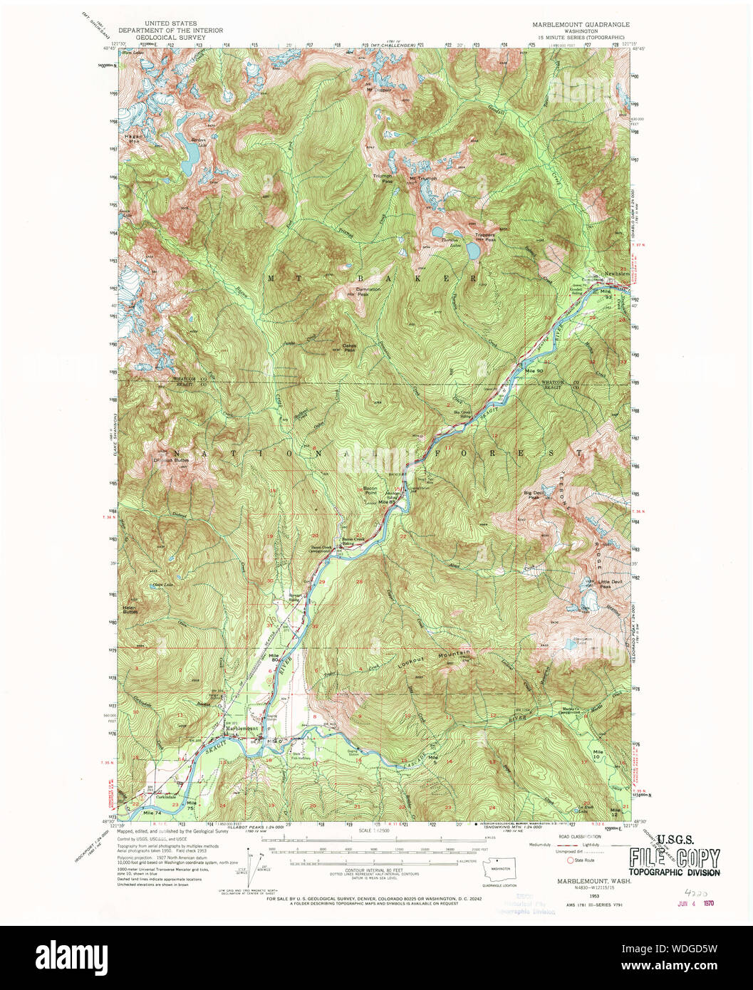 Marblemount washington Cut Out Stock Images & Pictures - Alamy
