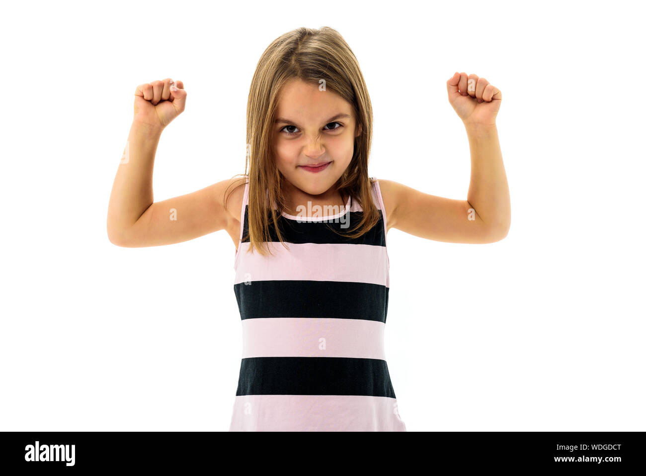 Girls flexing hi-res stock photography and images - Alamy