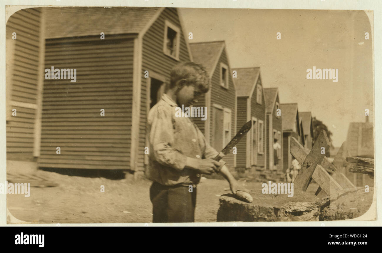 George Goodell, and butcher knife used by many children. Abstract ...