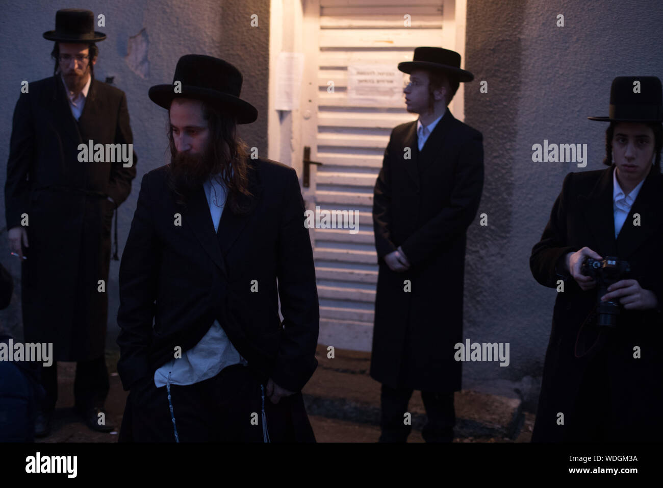 Lelow/Poland- 03 February 2017: Hassidic jew celebrating during Hasidic ...