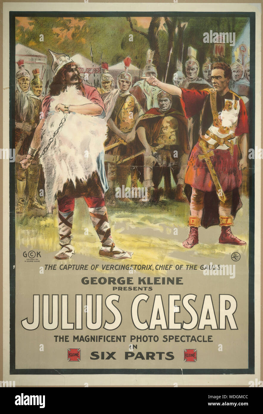 George Kleine presents Julius Caesar The magnificent photo spectacle in six parts. Abstract ...