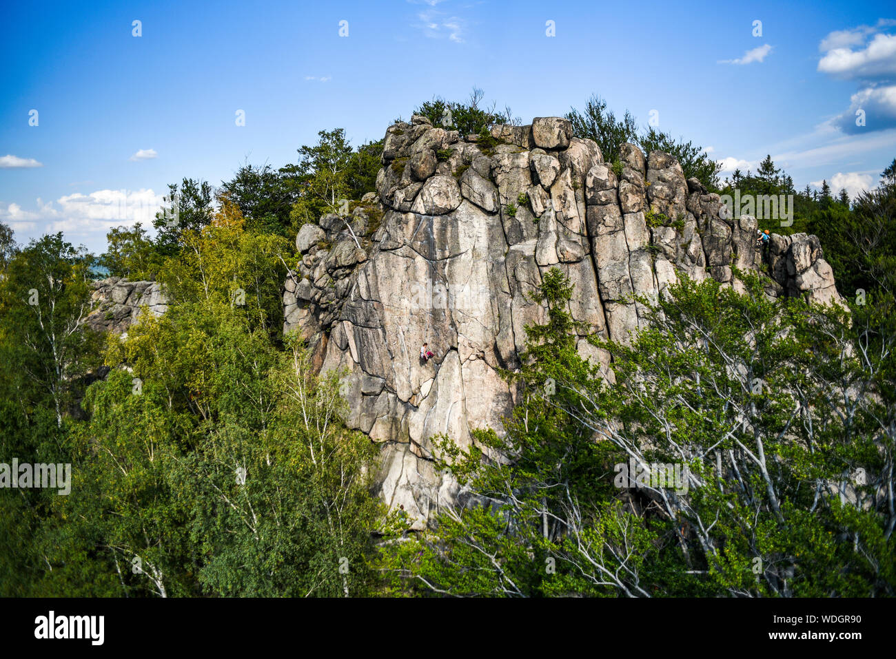 Landscape of Sokoliki, rock climbing area in Poland Stock Photo - Alamy