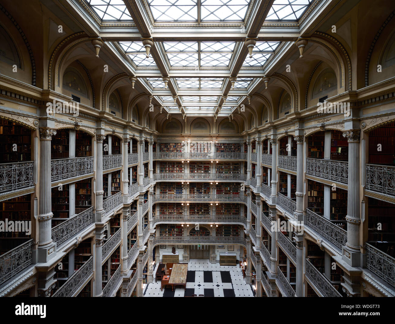 George Peabody Library, formerly the Library of the Peabody Institute ...