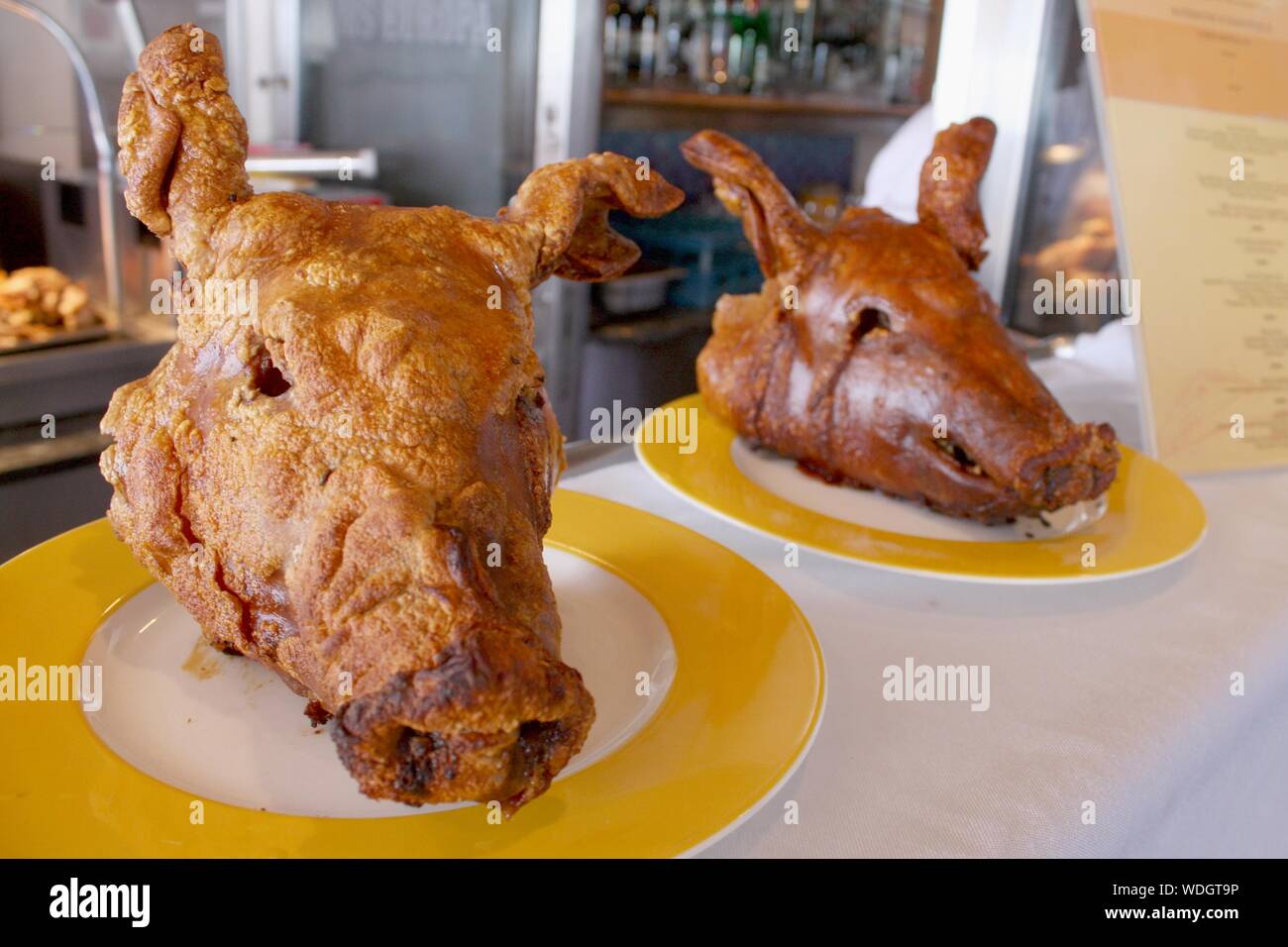 Roasted Pork Head High Resolution Stock Photography and Images - Alamy