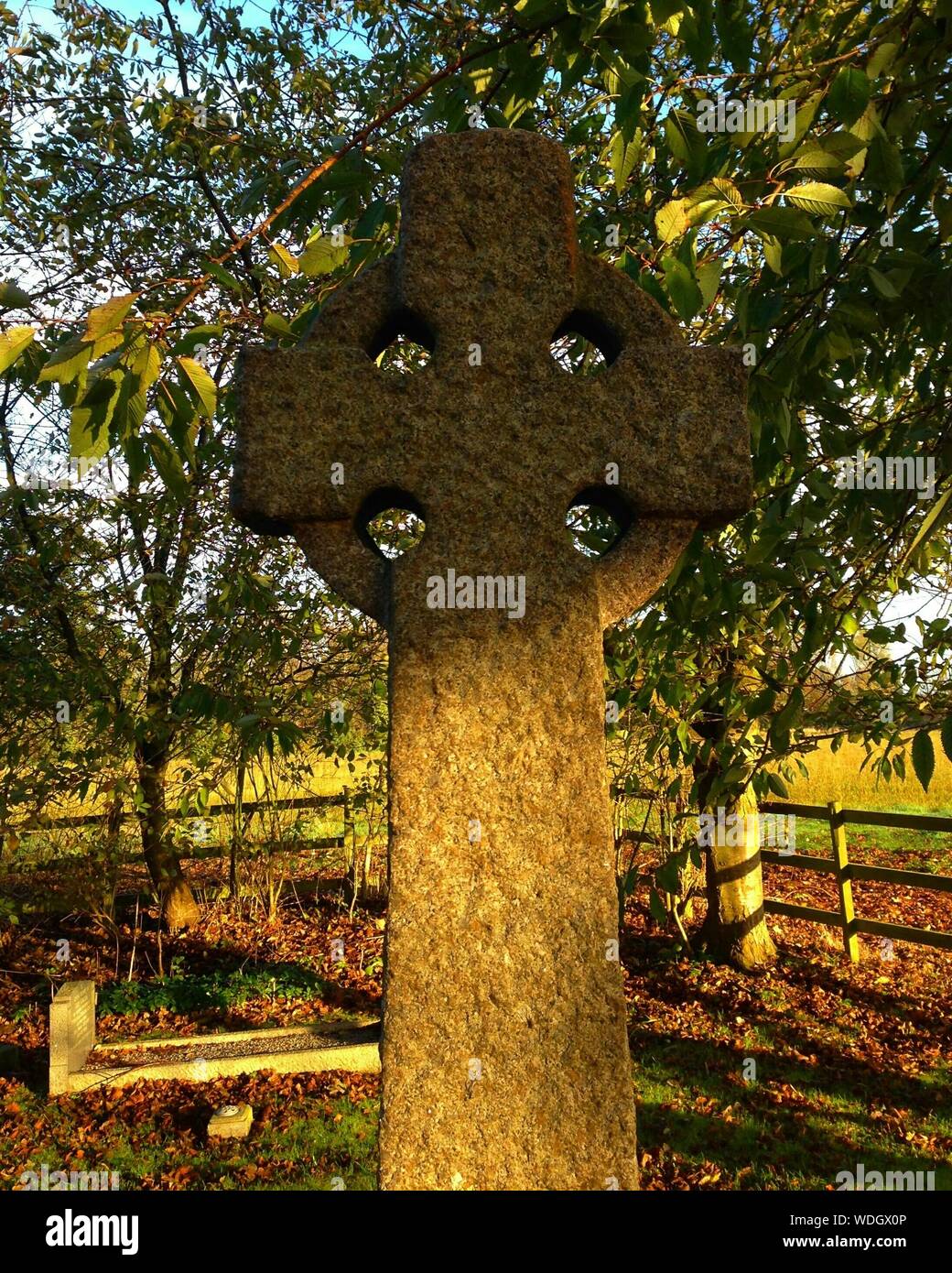 Cross Grassy Field Cemetery Cemetery High Resolution Stock Photography ...