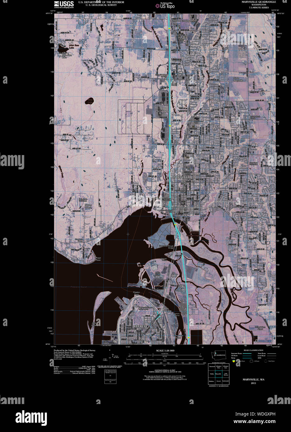 Map of marysville washington hi-res stock photography and images - Alamy