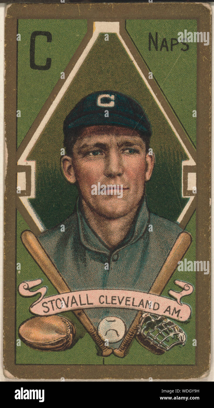 George T. Stovall, Cleveland Naps, baseball card portrait Abstract ...