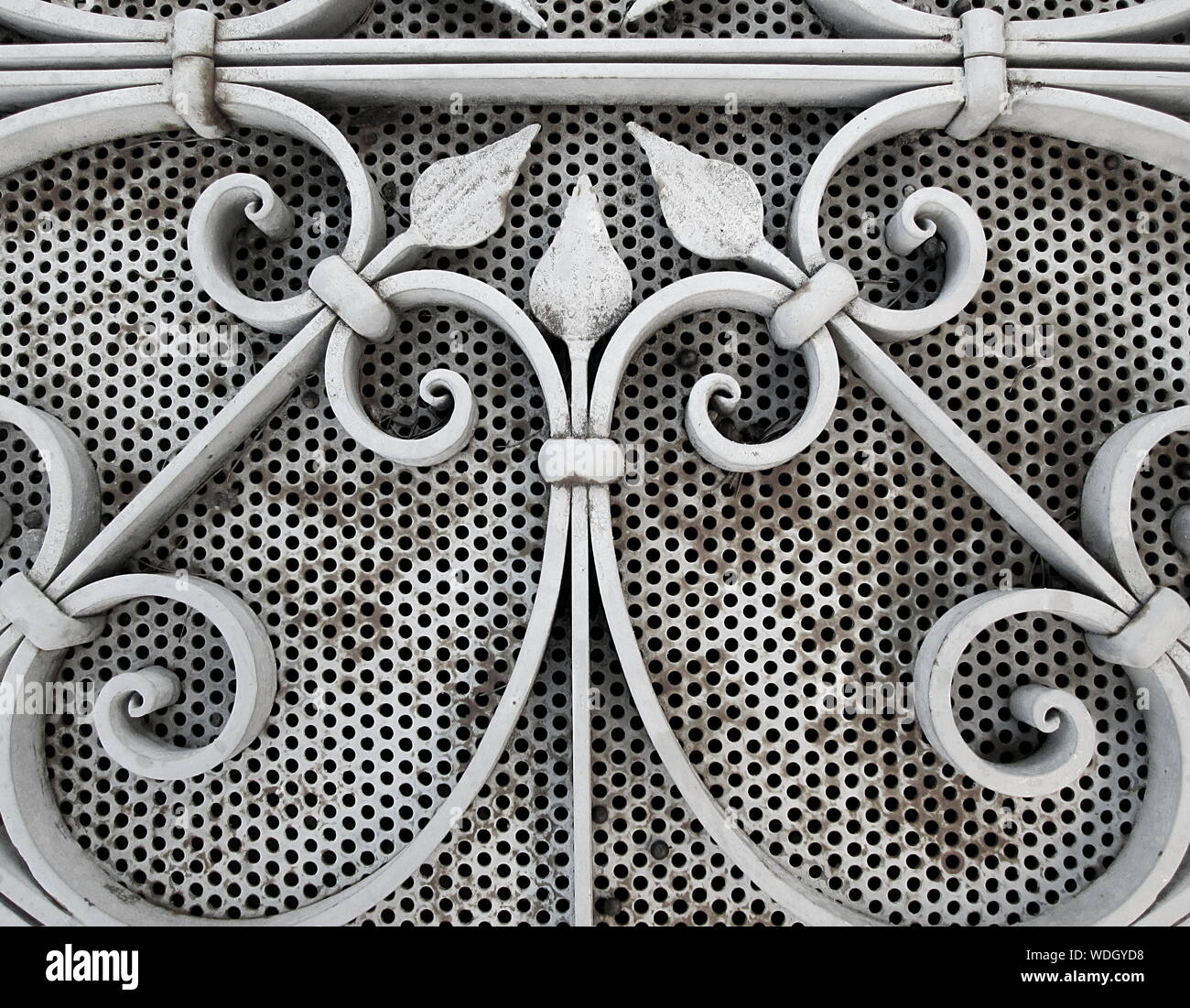 Silver metal gate hi-res stock photography and images - Alamy