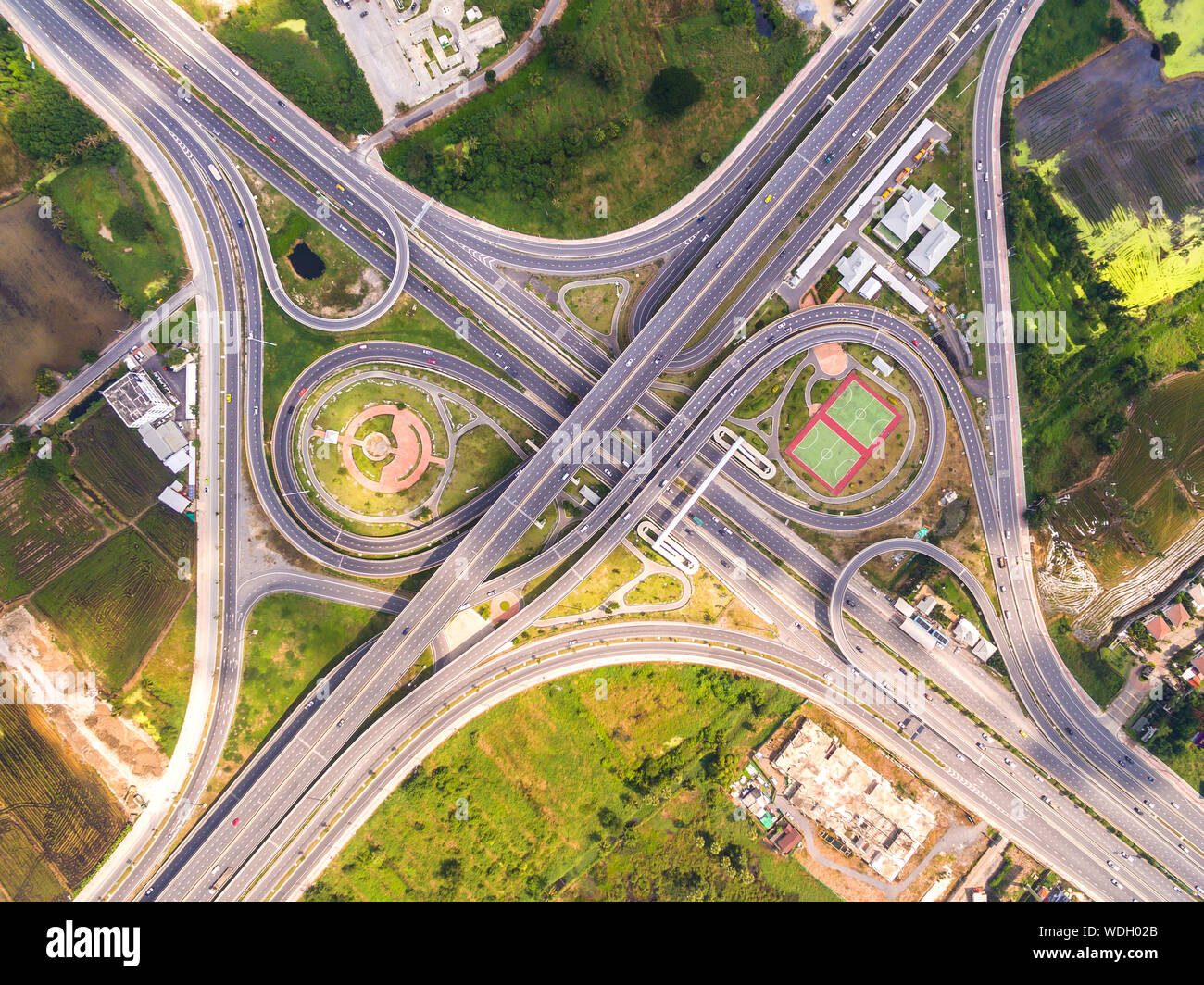 Directly above city green hi-res stock photography and images - Alamy