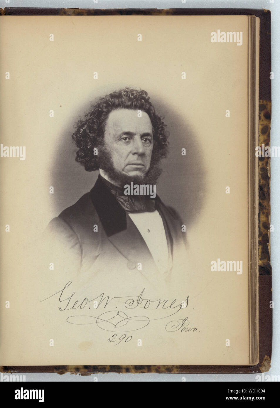 George W. Jones, Senator from Iowa, Thirty-fifth Congress, half-length ...