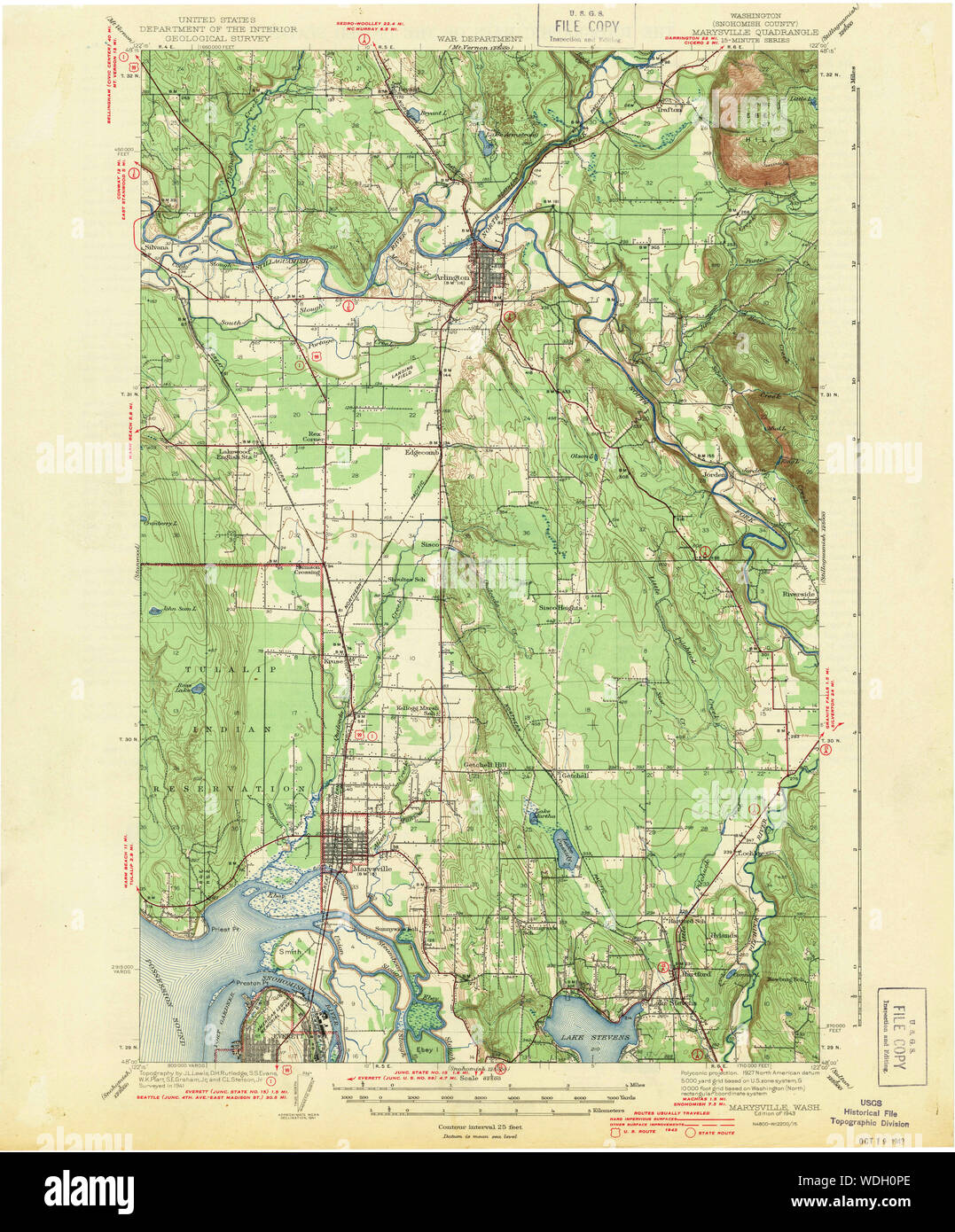 Map of marysville washington hi-res stock photography and images - Alamy