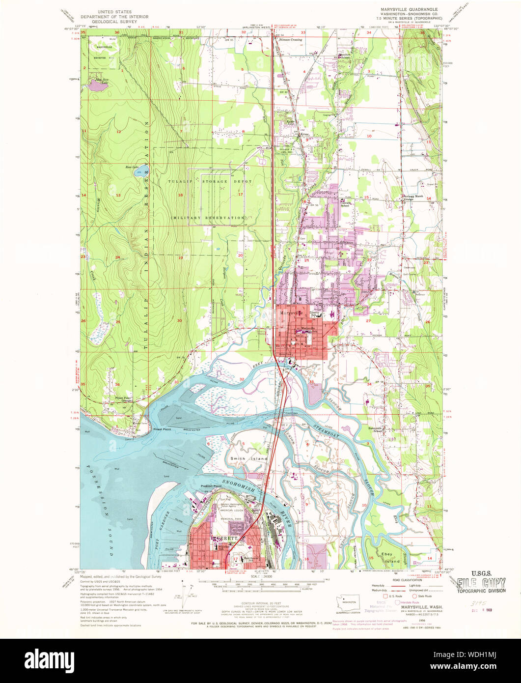 Map of marysville washington hi-res stock photography and images - Alamy