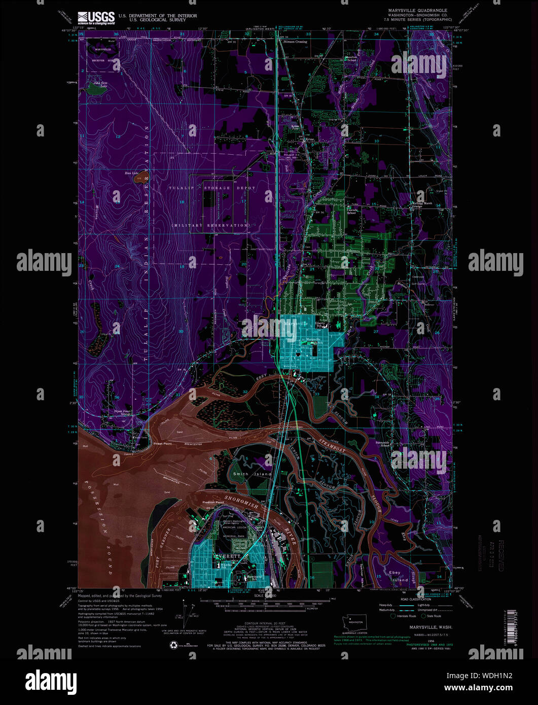 Map of marysville washington hi-res stock photography and images - Alamy