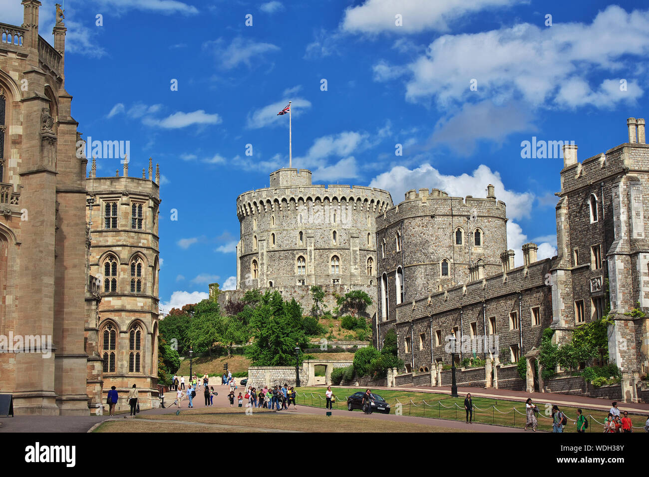 Buildings of Windsor castle in England Stock Photo - Alamy