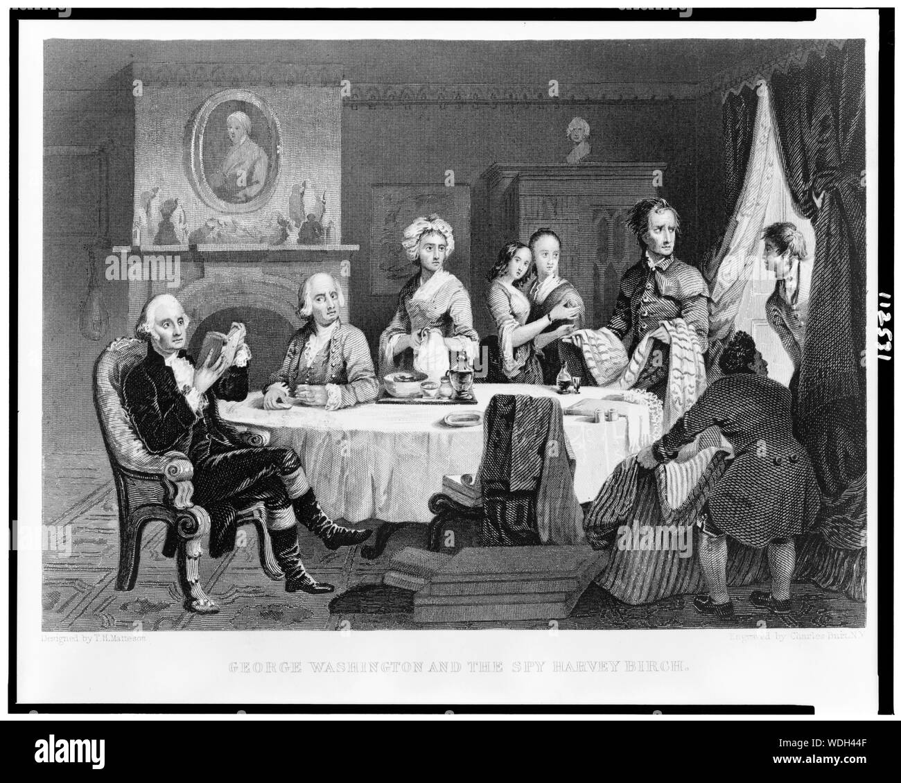 George Washington and the spy Harvey Birch / designed by T.H. Matteson ...