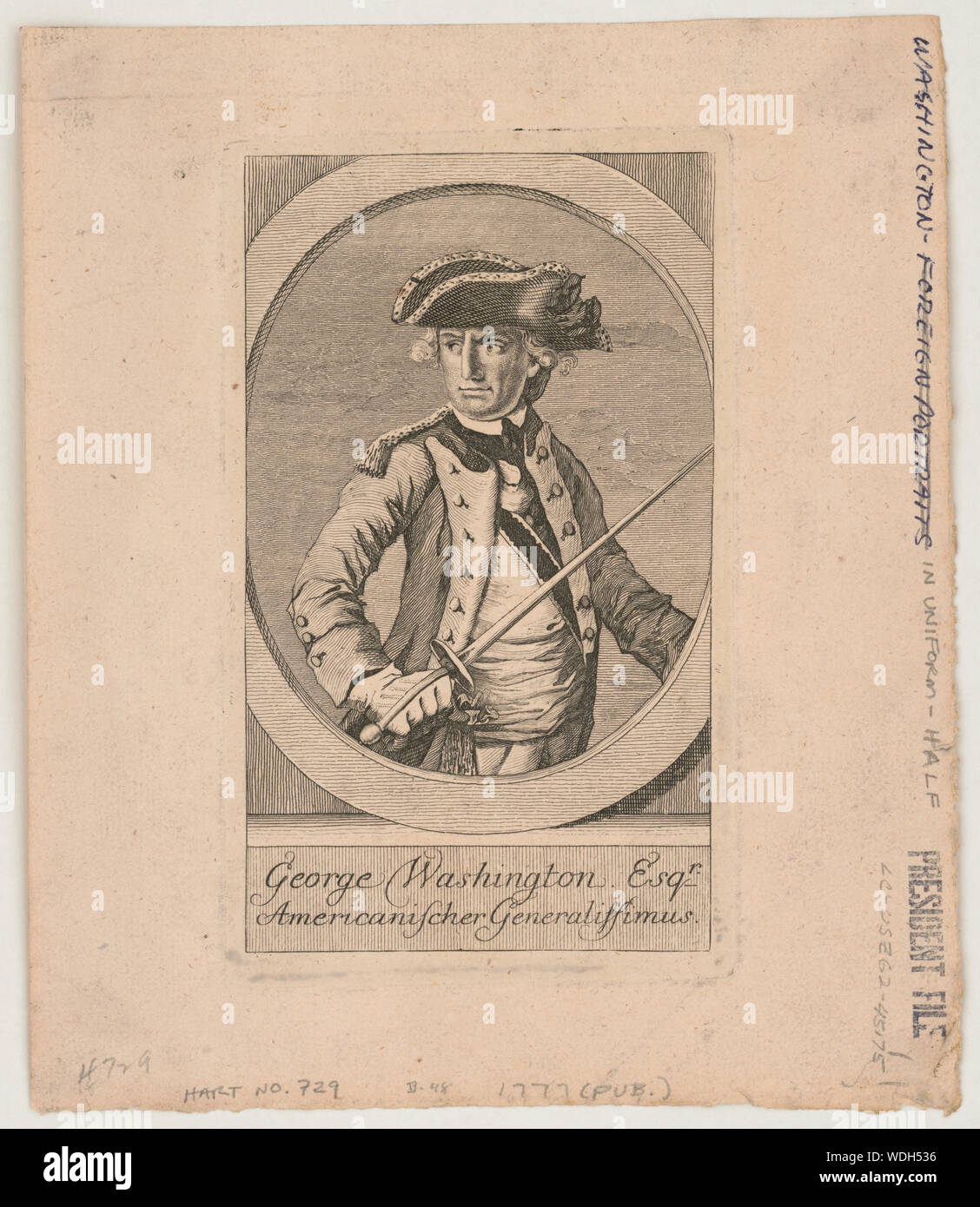 George washington in military uniform hi-res stock photography and ...