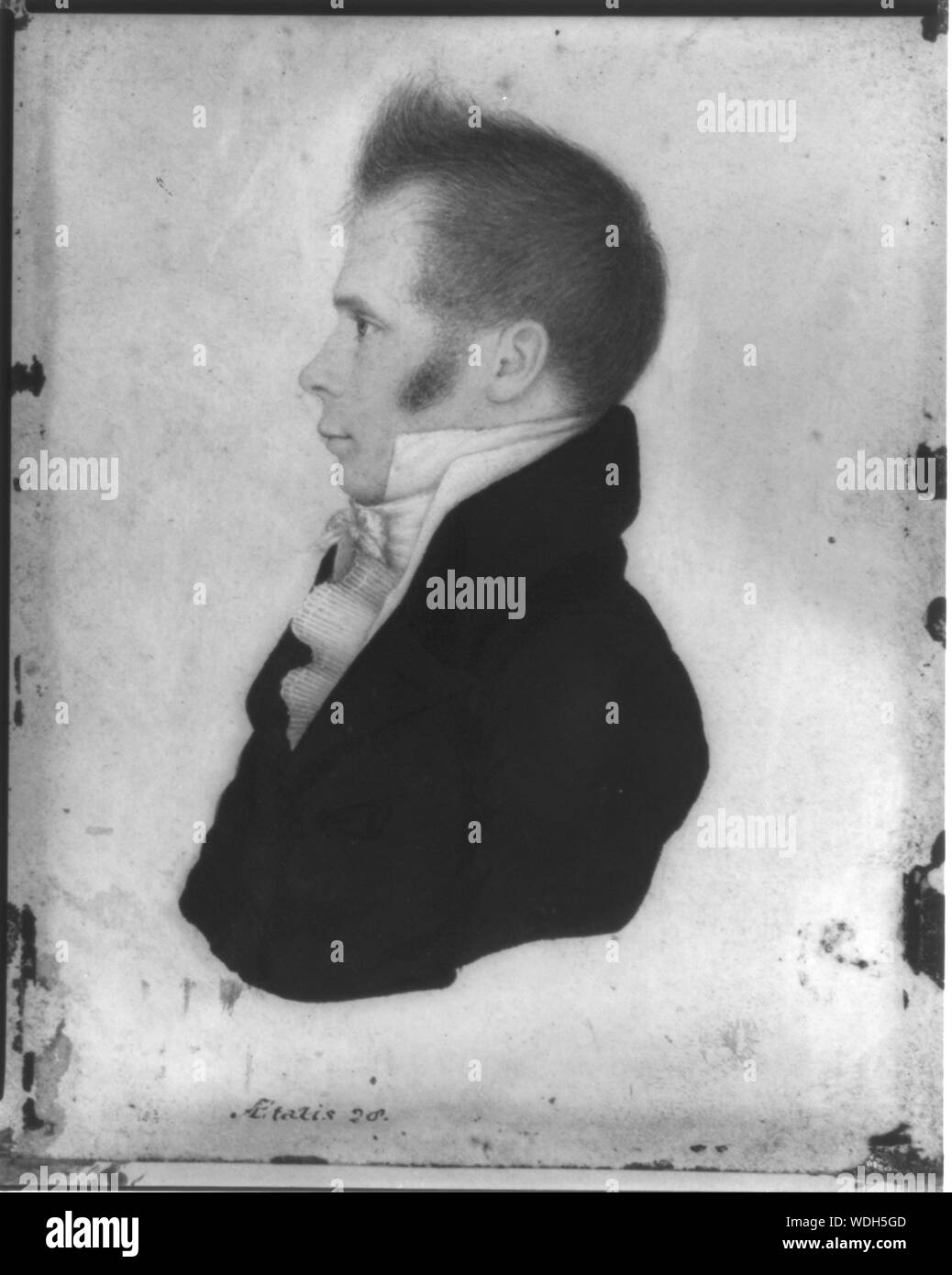 George Watterston, head-and-shoulders profile portrait Librarian of Congress 1815-1829 Abstract ...