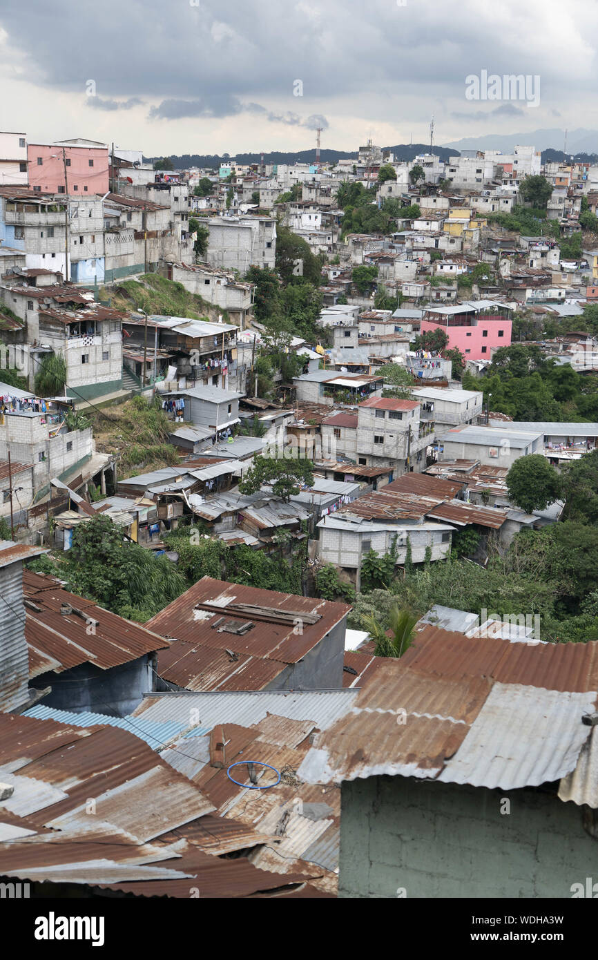 Guatemala City, Guatemala, Guatemla. 9th Aug, 2019. Colonia La Limonada ...