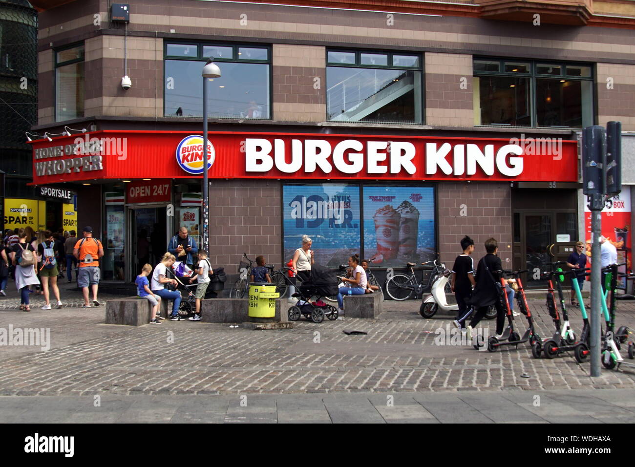Copenhagen, Denmark - July 20, 2019: Unknown participants in front of ...