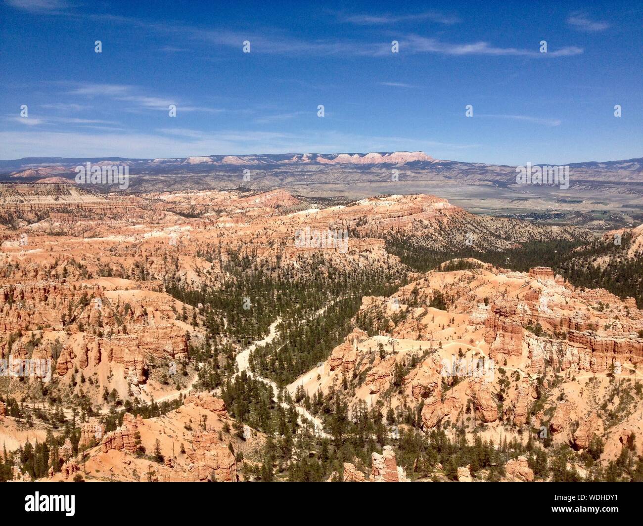 Aerial View Of Landscape Stock Photo - Alamy