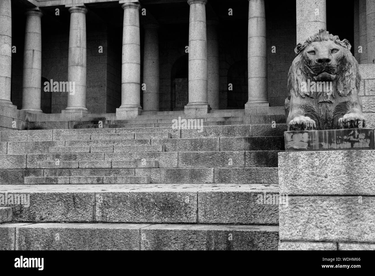 The Rhodes Memorial 49 steps represents Cecil Rhodes age at his death ...