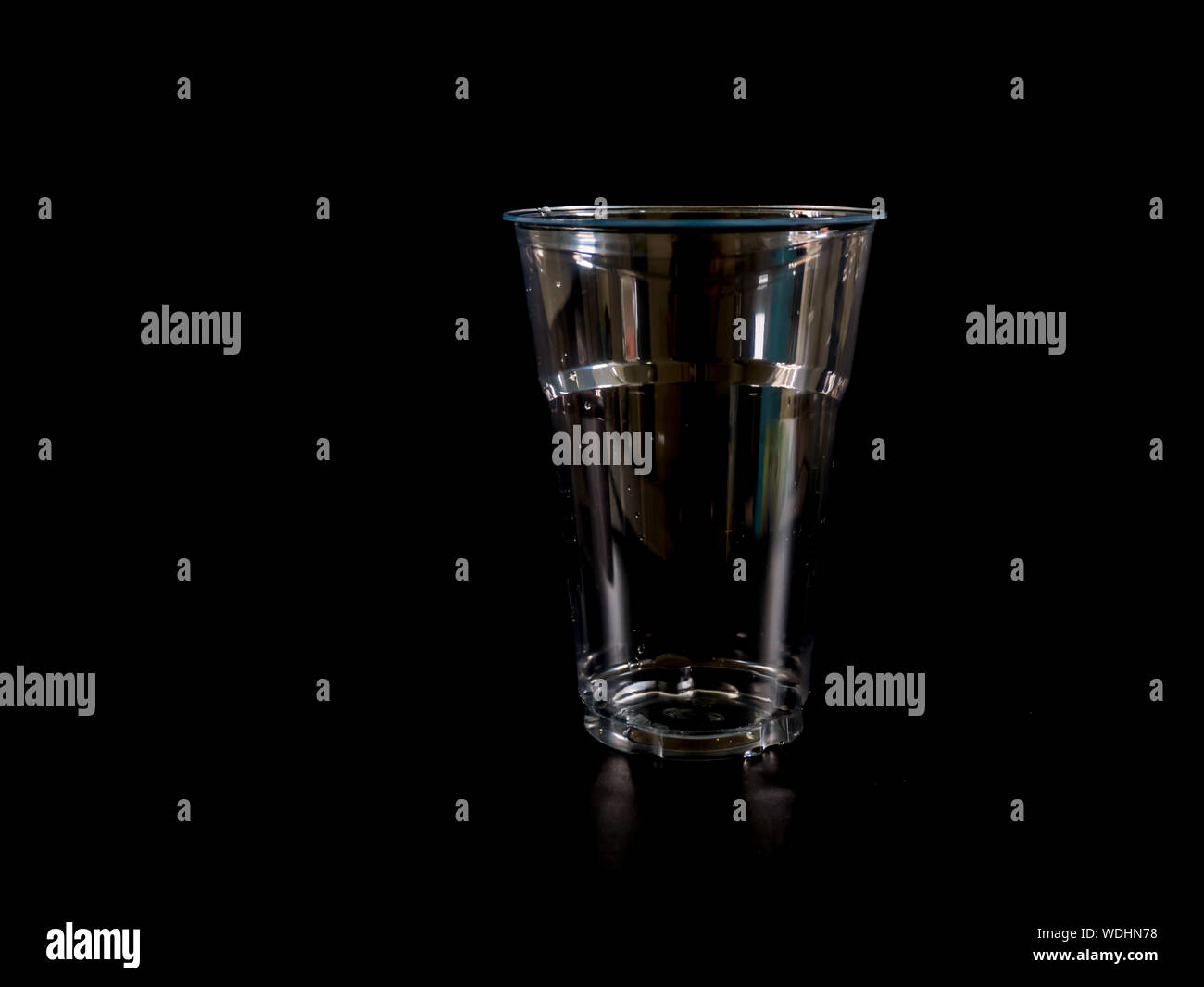 Close-up Of Empty Glass Against Black Background Stock Photo - Alamy