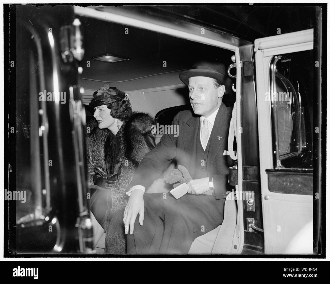 German Charge D'Affaires and wife attend Soviet reception. Washington ...