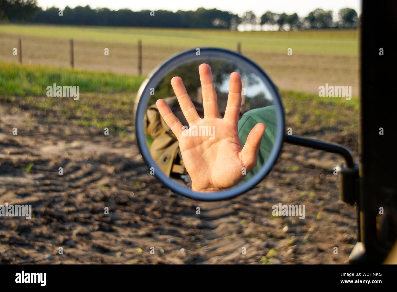 Hand on mirror man hi-res stock photography and images - Alamy