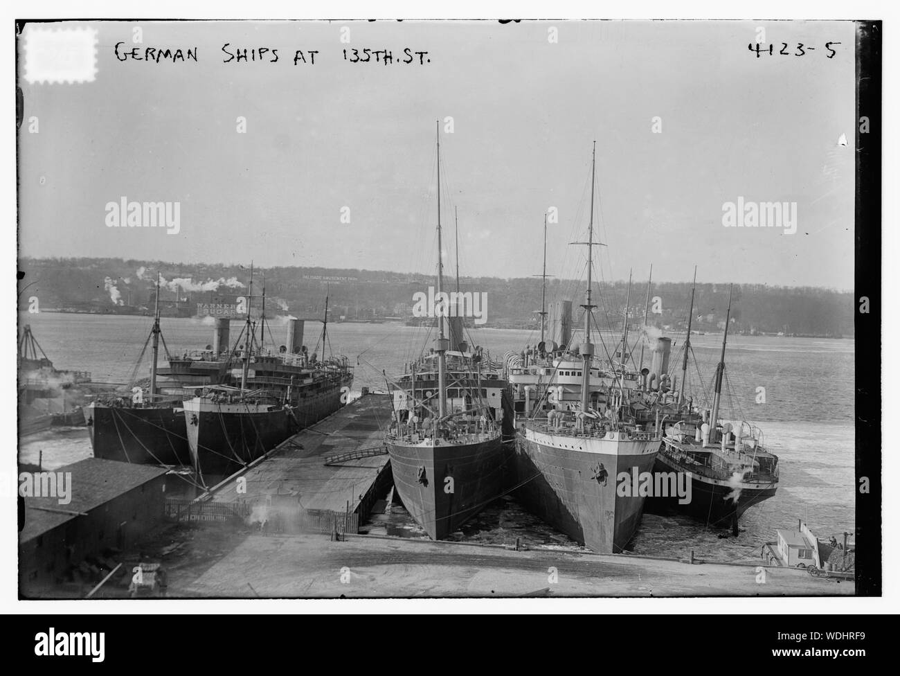 German Ships at 135th St. Abstract/medium: 1 negative : glass 5 x 7 in ...