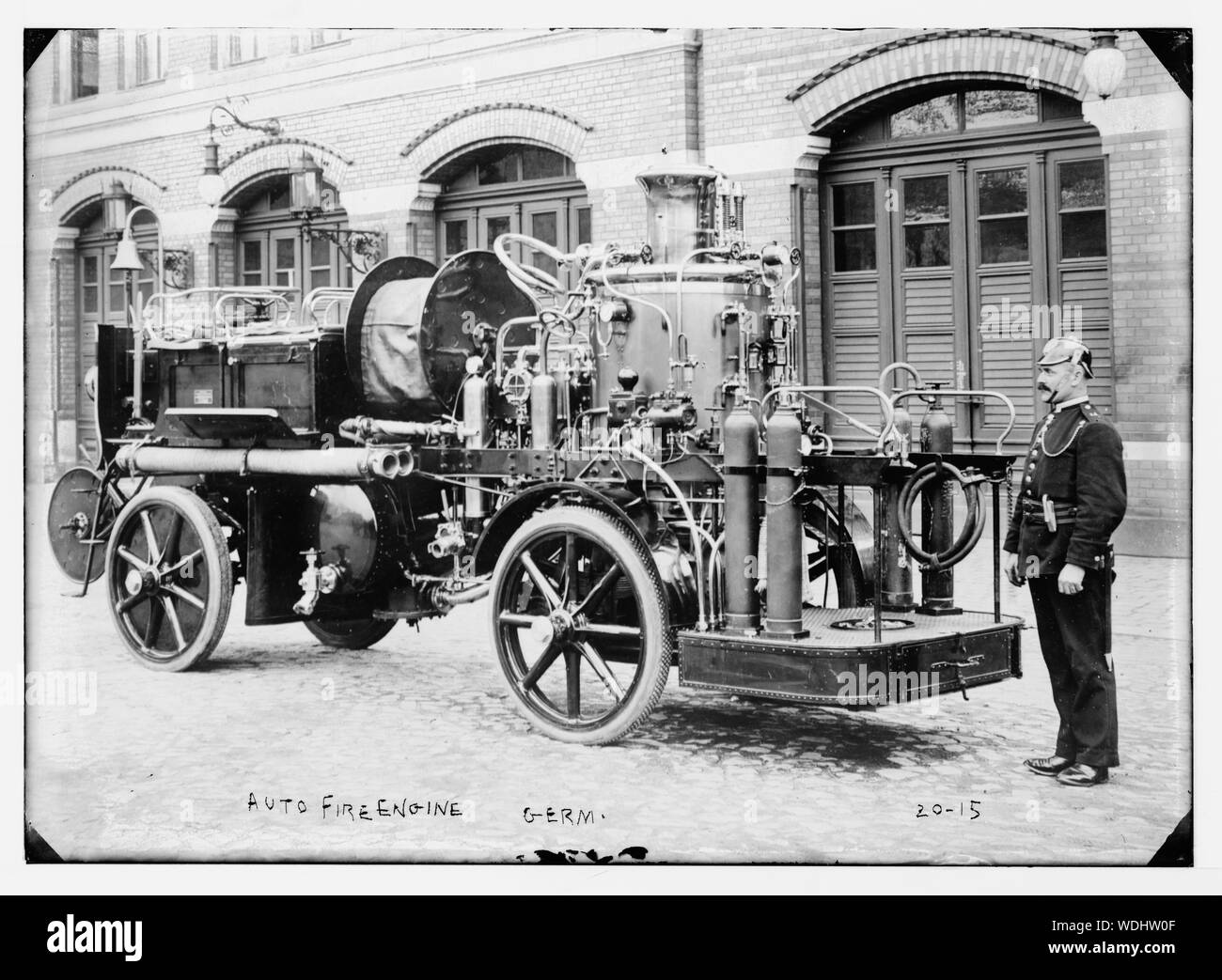 German fire engine, Germany Abstract/medium: 1 negative : glass 5 x 7 ...