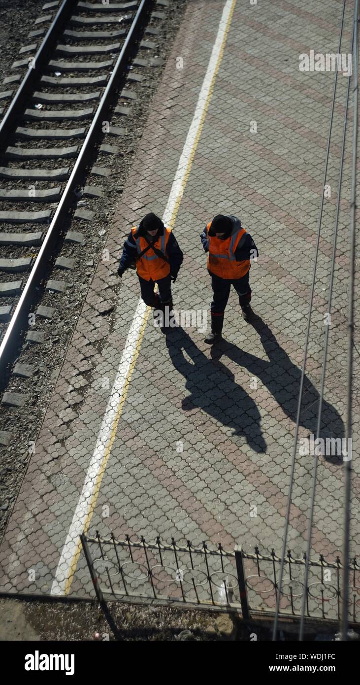 Rail station worker hi-res stock photography and images - Alamy