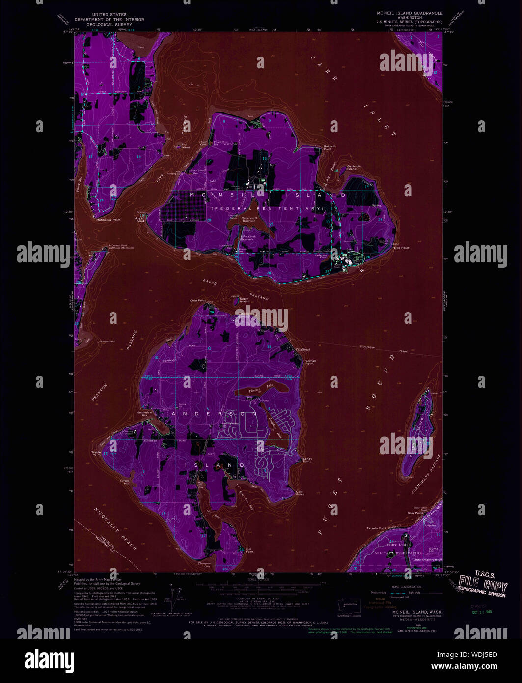 Neil island map hi-res stock photography and images - Alamy
