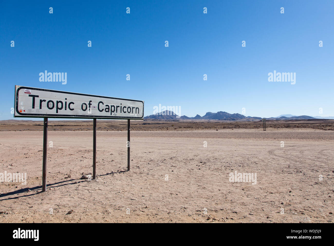 Tropic of Capricorn Sign Stock Photo - Alamy