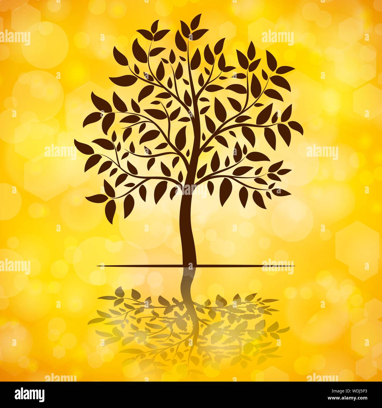 Autumn tree vector background Stock Vector Image & Art - Alamy
