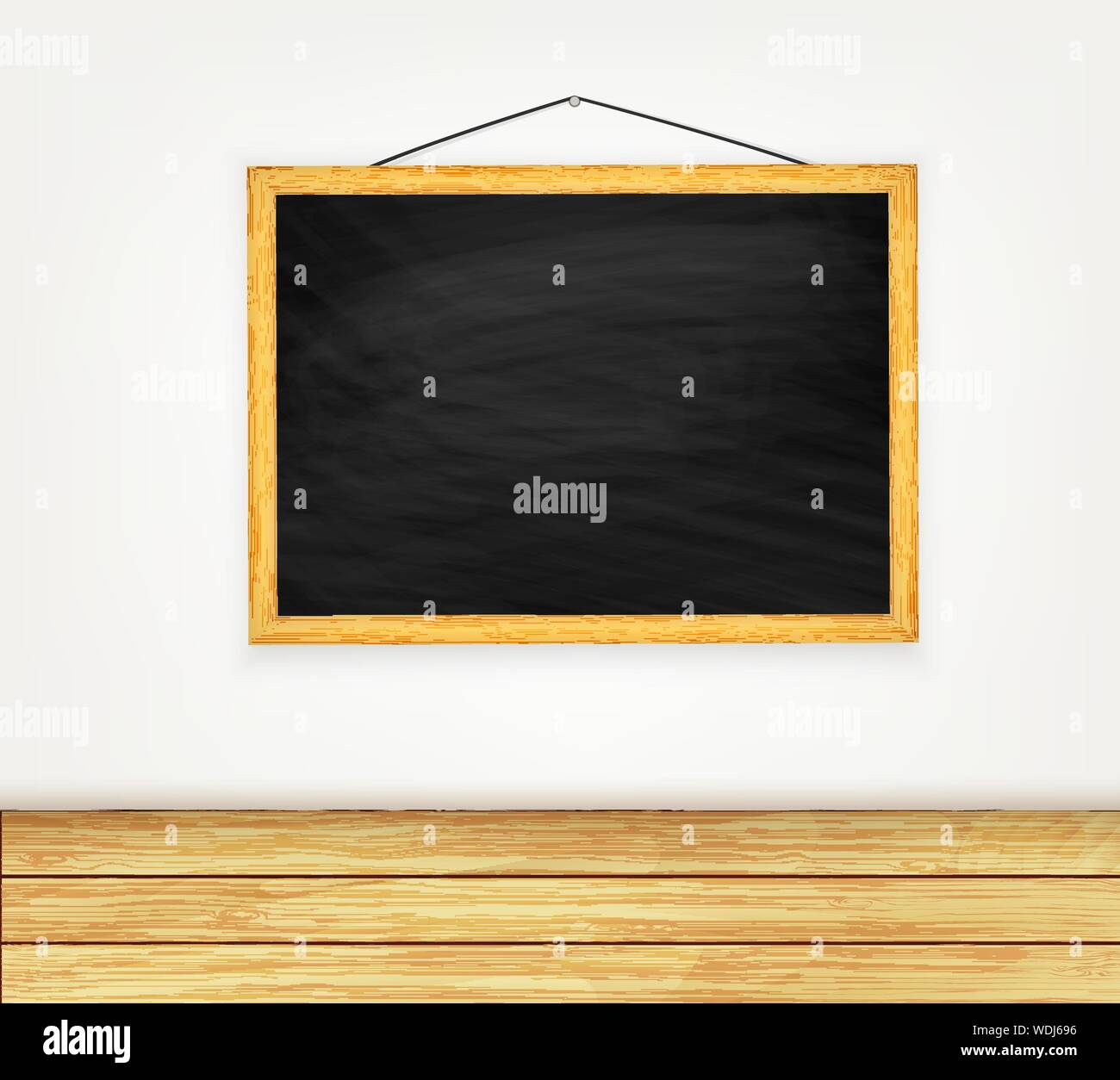 Vector background with blackboard on wall Stock Vector Image & Art - Alamy