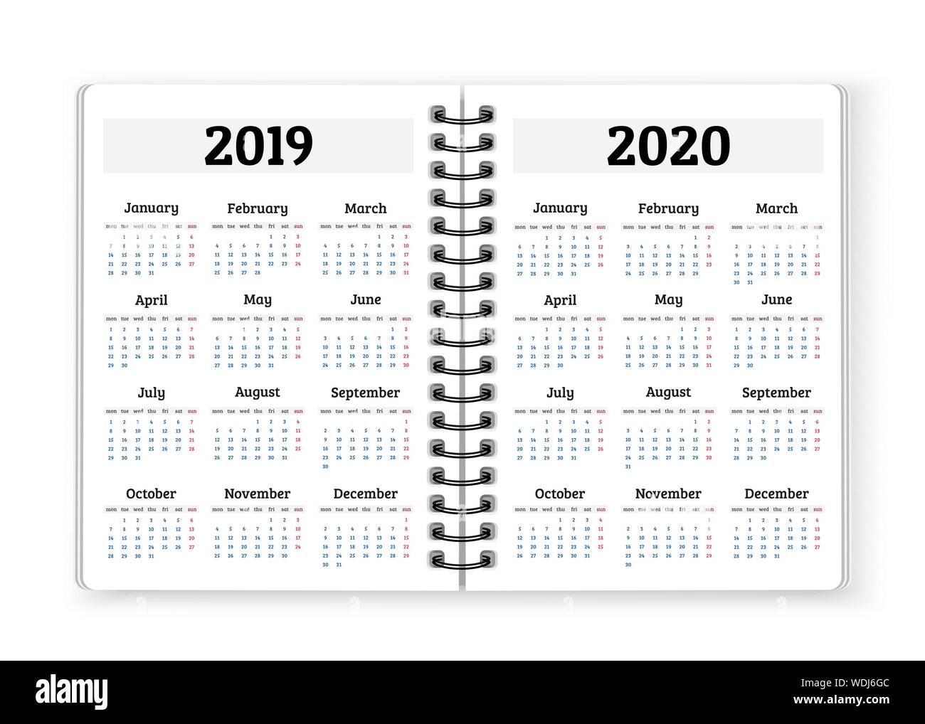 January vector vectors hi-res stock photography and images - Alamy