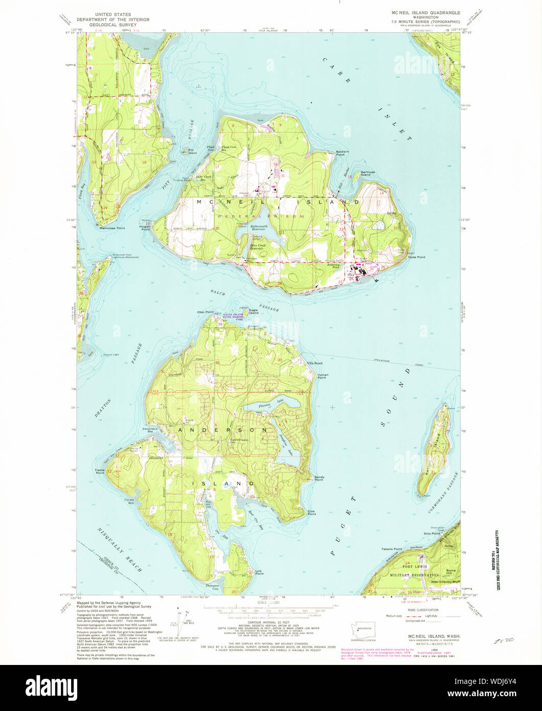 Neil island map hi-res stock photography and images - Alamy