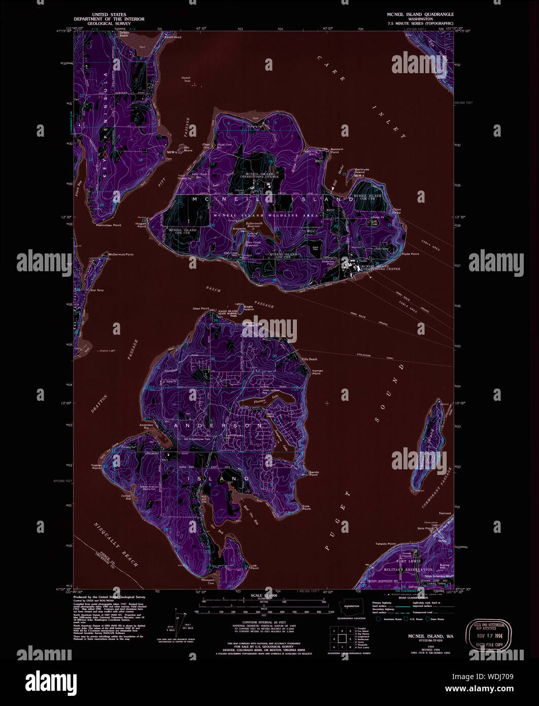 Neil island map hi-res stock photography and images - Alamy