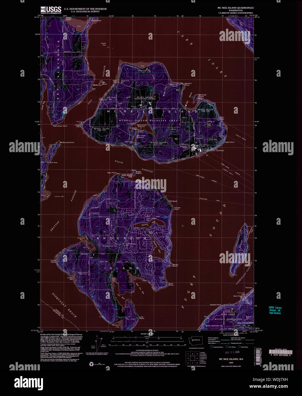 Neil island map hi-res stock photography and images - Alamy