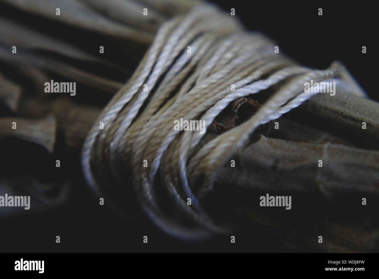 Tied wood rope safety hi-res stock photography and images - Alamy