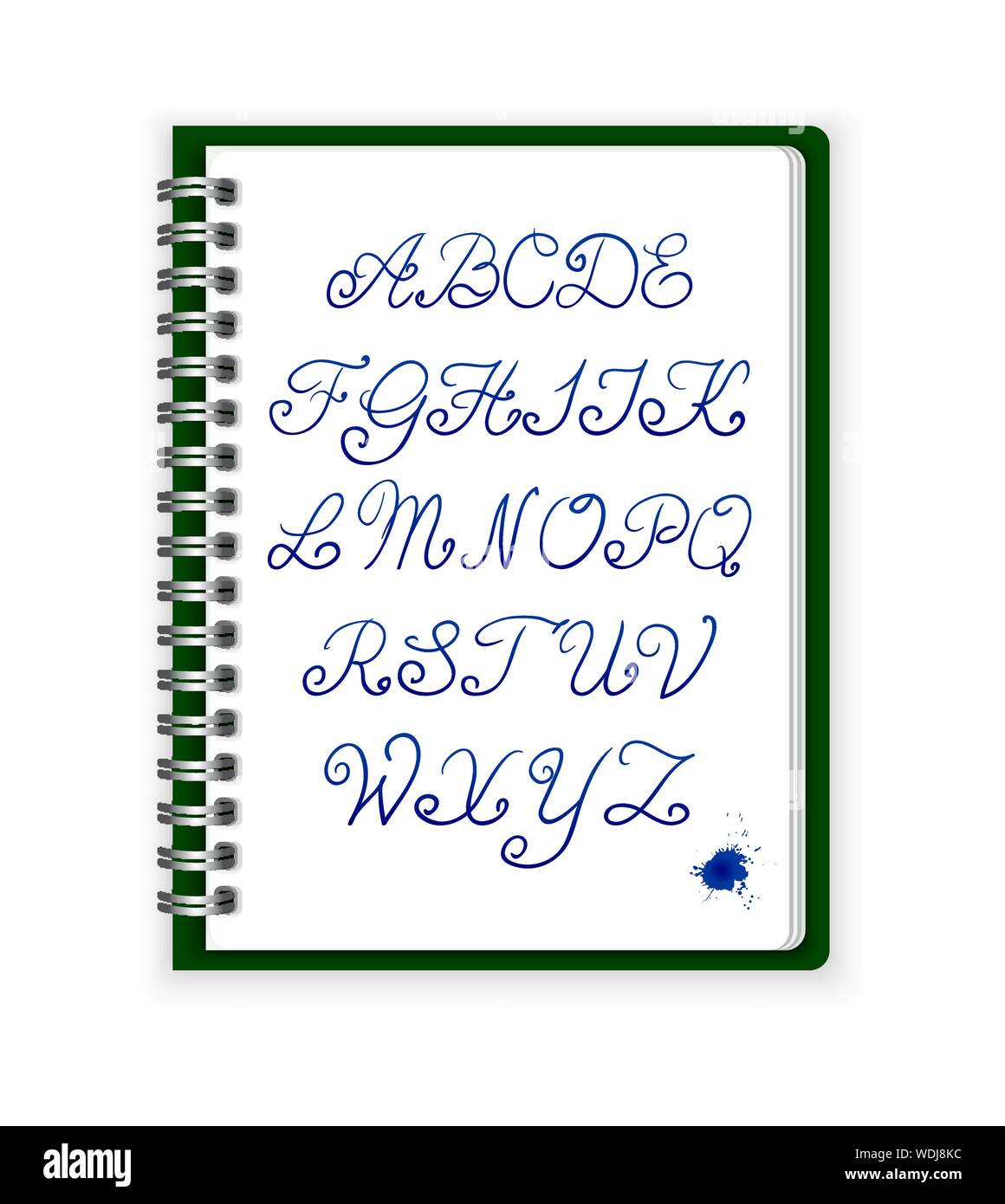 Handwritten page Stock Vector Images - Alamy