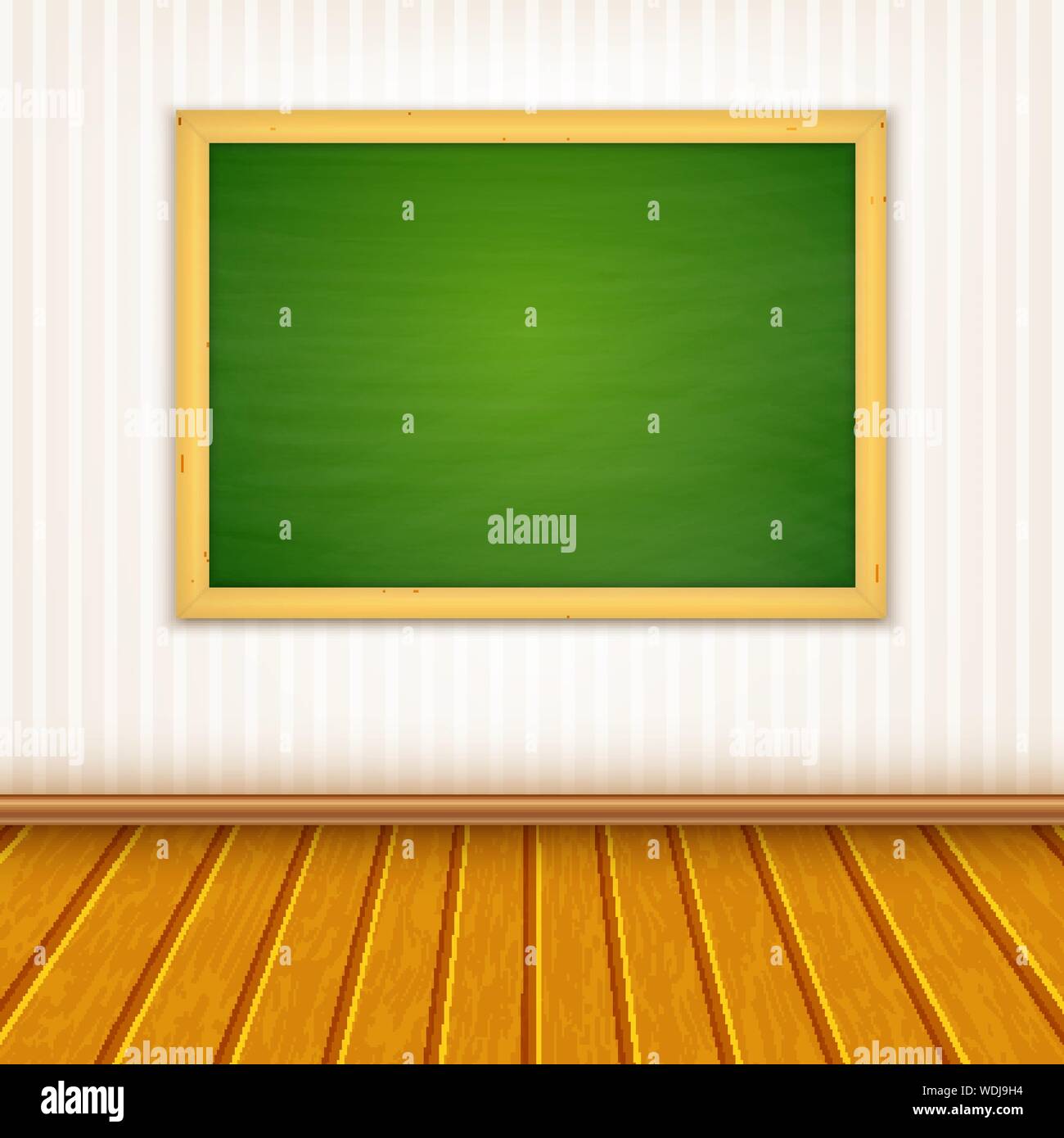 Vector background with blackboard on wall Stock Vector Image & Art - Alamy
