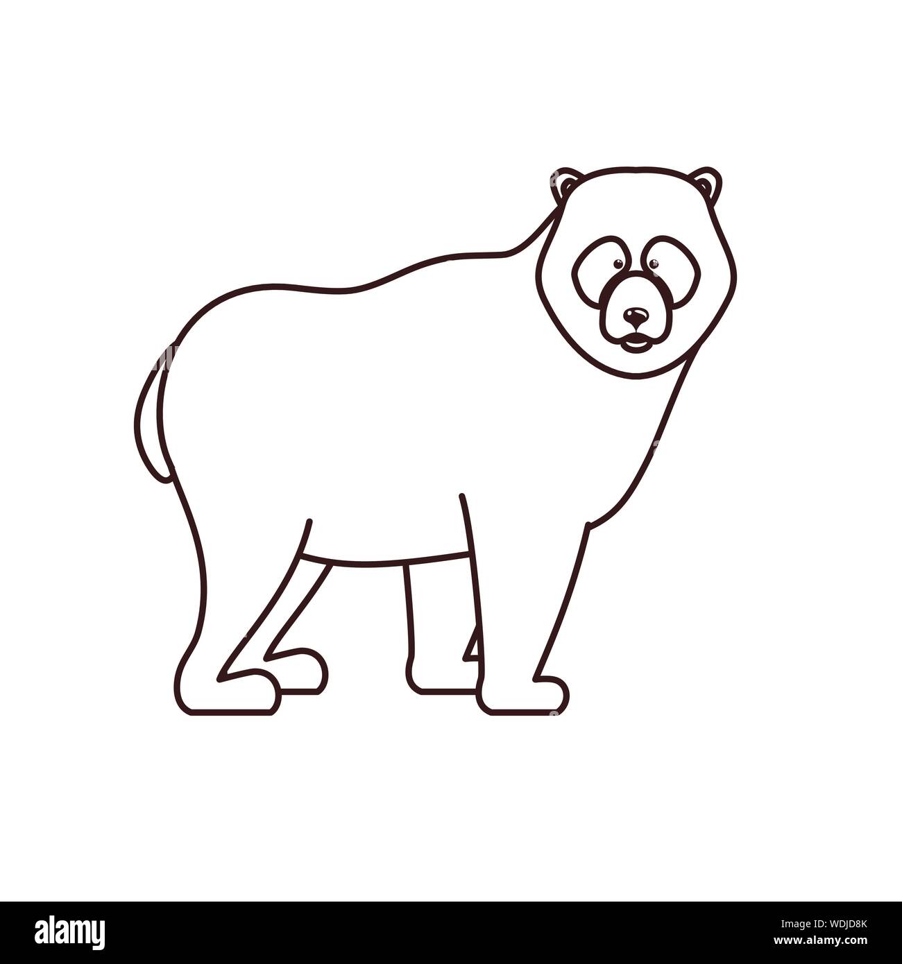Isolated bear animal design vector illustration Stock Vector Image ...