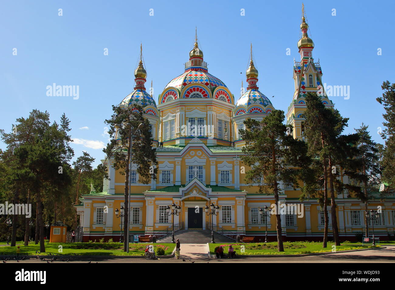 Zenkov's Cathedral in Almaty Center Stock Photo - Alamy