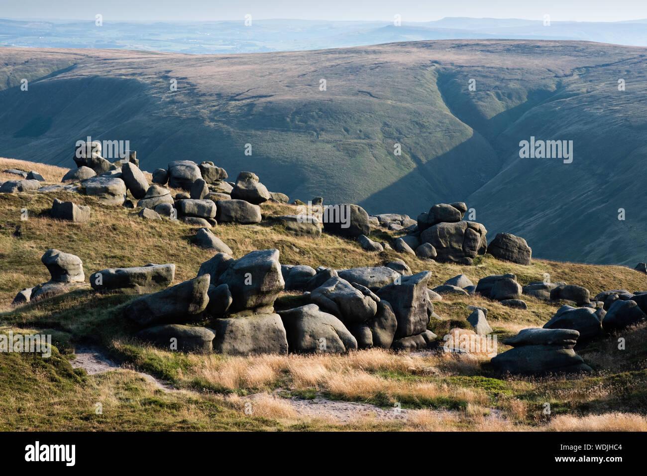 Kinder plateau peak district national park hi-res stock photography and ...