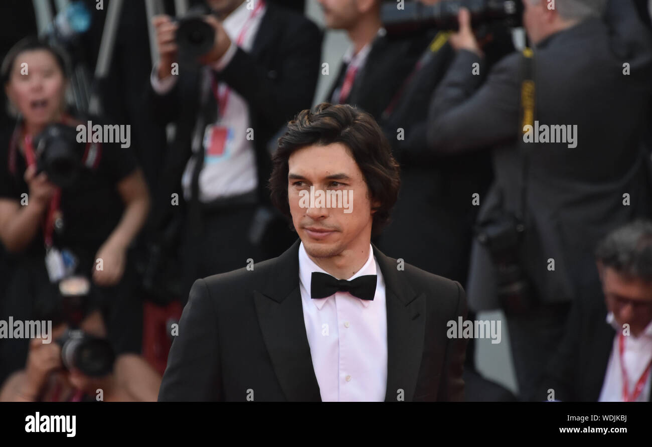 VENICE, Italy. 29th Aug, 2019. Adam Driver walks the red carpet ahead ...