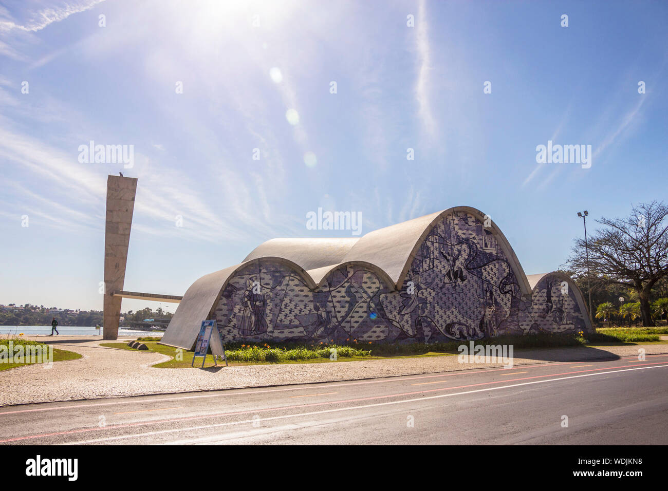 Church of St. Francis of Assis, designed by Oscar Niemeyer, Lagoa da ...
